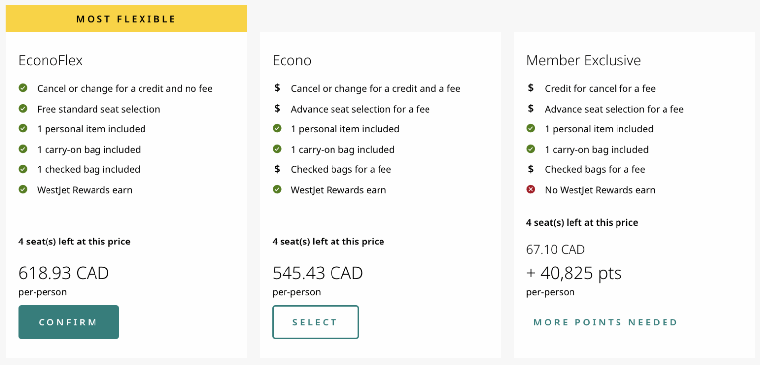 Buy WestJet Points with a 40% Discount | Prince of Travel