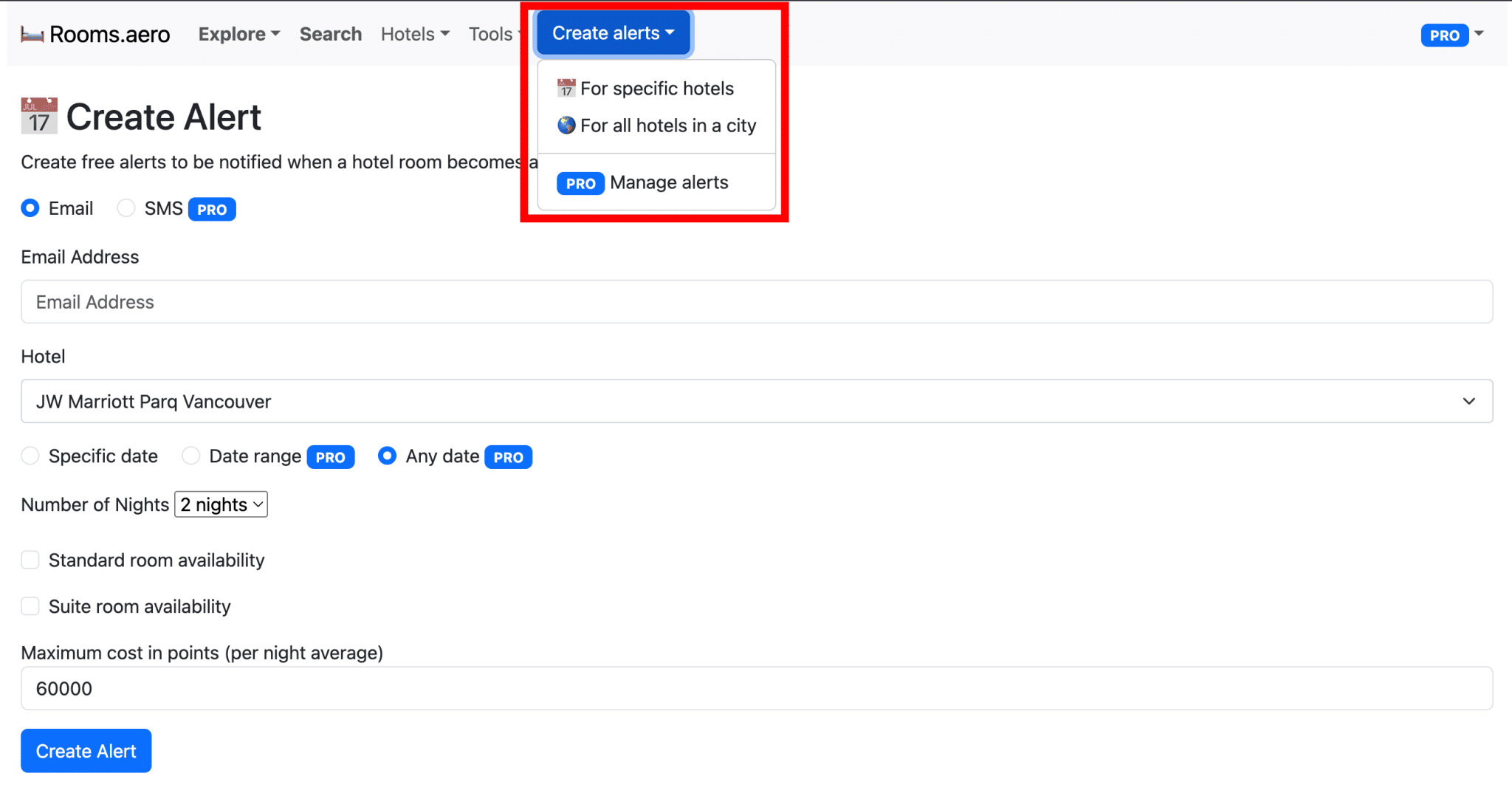 How to Track and Set Alerts for Hotel Award Prices | Prince of Travel